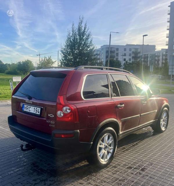 Sarkans Volvo XC90 2008 Viļņa, ar dzinēja tilpumu 2.92 L un nobraukumu 211 tūkst. km par 1450 €, foto 9 vietnē AUTOMOTO.COM.LV