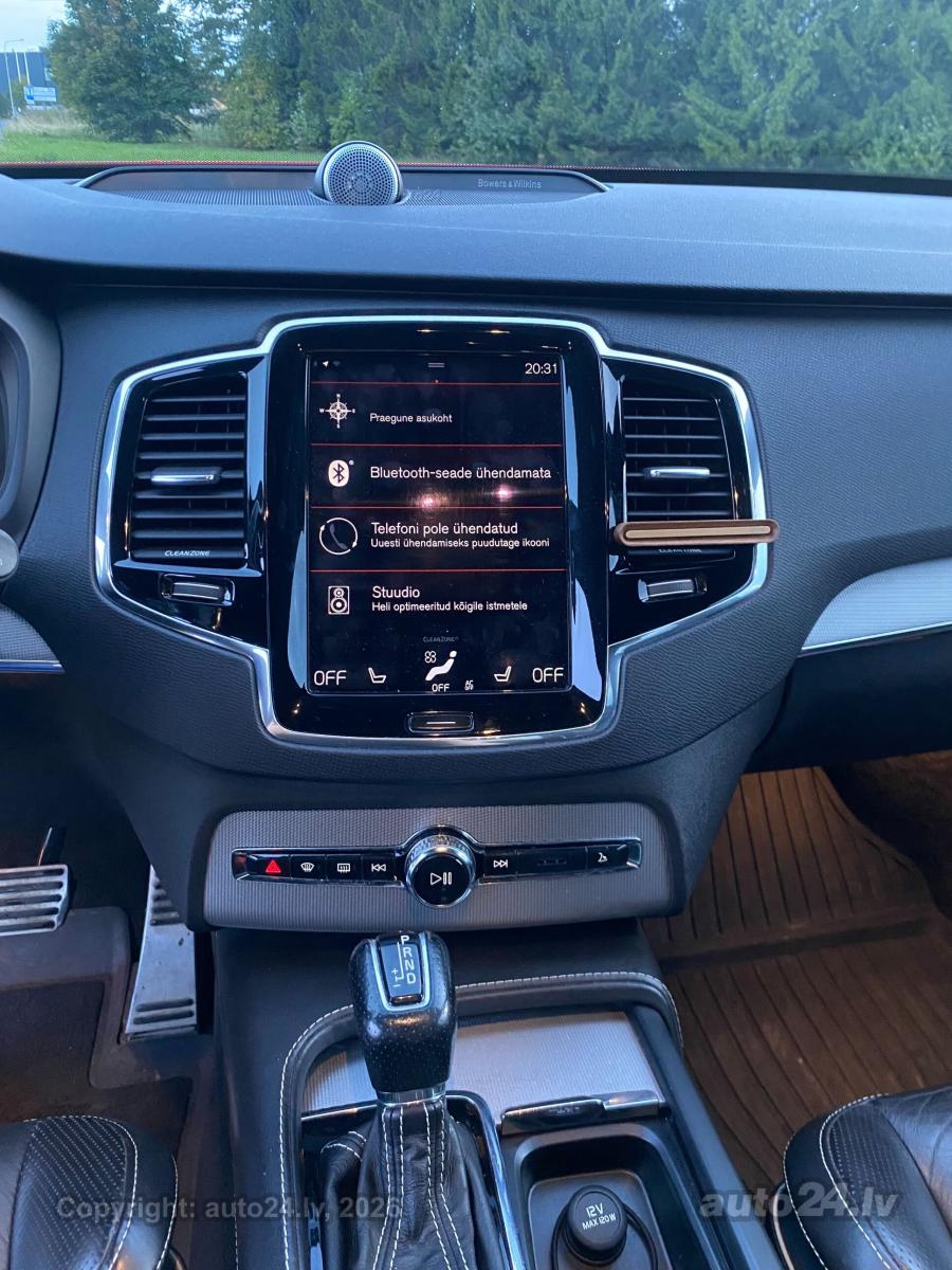 Red Volvo XC90 2015 in Tallinn, with an engine capacity of 2.00 L and mileage of 219 thousand km for 22000 €, photo 12 on AUTOMOTO.COM.LV