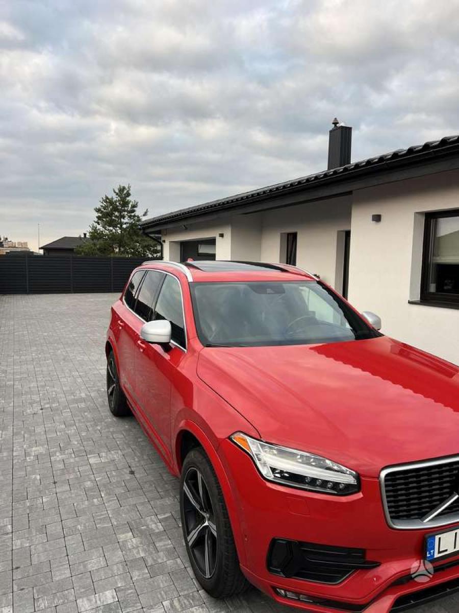 Sarkans Volvo XC90 2016 Klaipėda, ar dzinēja tilpumu 1.97 L un nobraukumu 203 tūkst. km par 19990 €, foto 5 vietnē AUTOMOTO.COM.LV