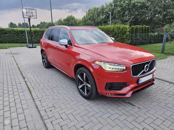 Red Volvo XC90 2016 in Vilnius, with an engine capacity of 1.97 L and mileage of 240 thousand km for 16500 €, photo 2 on AUTOMOTO.COM.LV