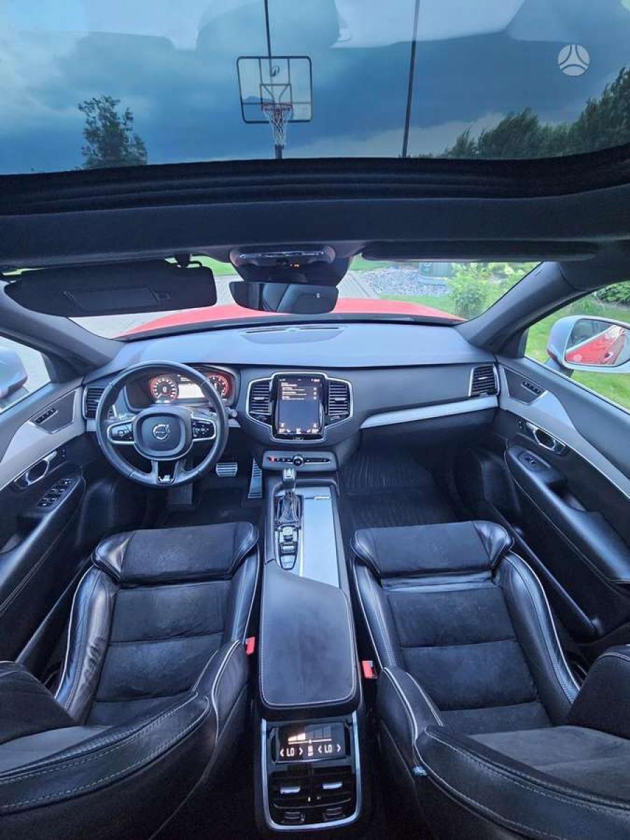 Red Volvo XC90 2016 in Vilnius, with an engine capacity of 1.97 L and mileage of 240 thousand km for 16500 €, photo 10 on AUTOMOTO.COM.LV