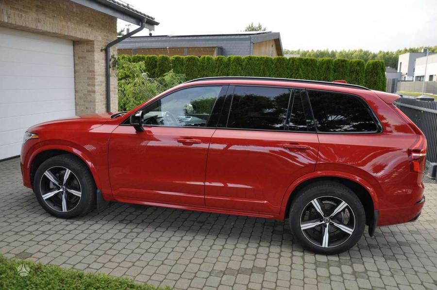 Red Volvo XC90 2017 in Vilnius, with an engine capacity of 1.97 L and mileage of 143 thousand km for 27000 €, photo 7 on AUTOMOTO.COM.LV