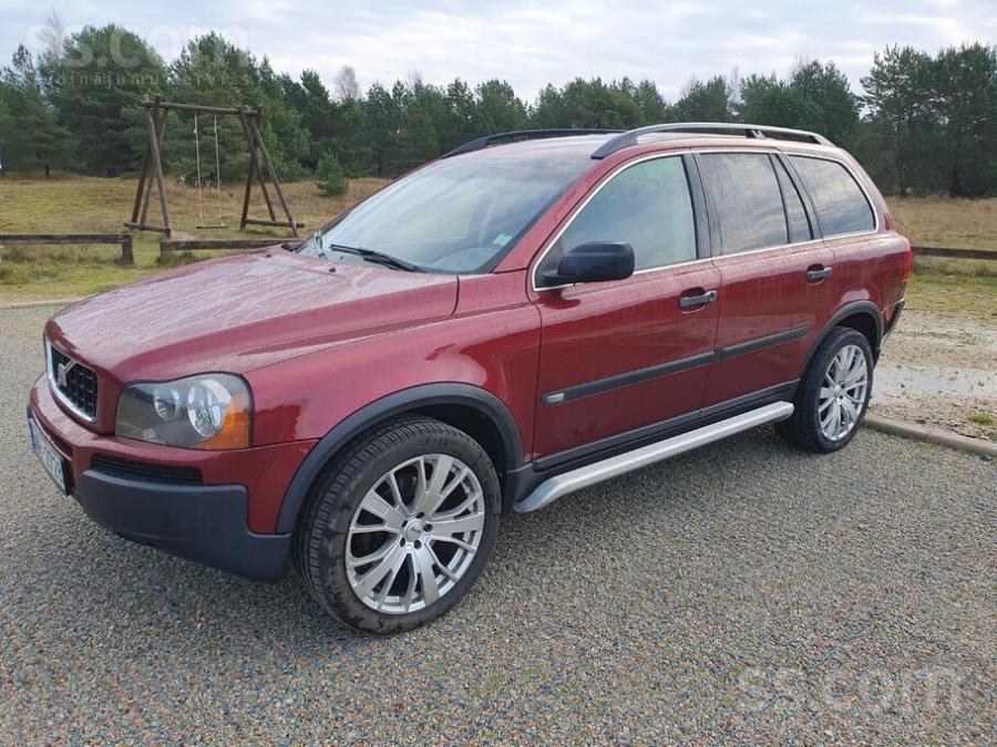 Sarkans Volvo XC90 2005 Liepāja, ar dzinēja tilpumu 2.40 L un nobraukumu 410 tūkst. km par 3900 €, foto 1 vietnē AUTOMOTO.COM.LV