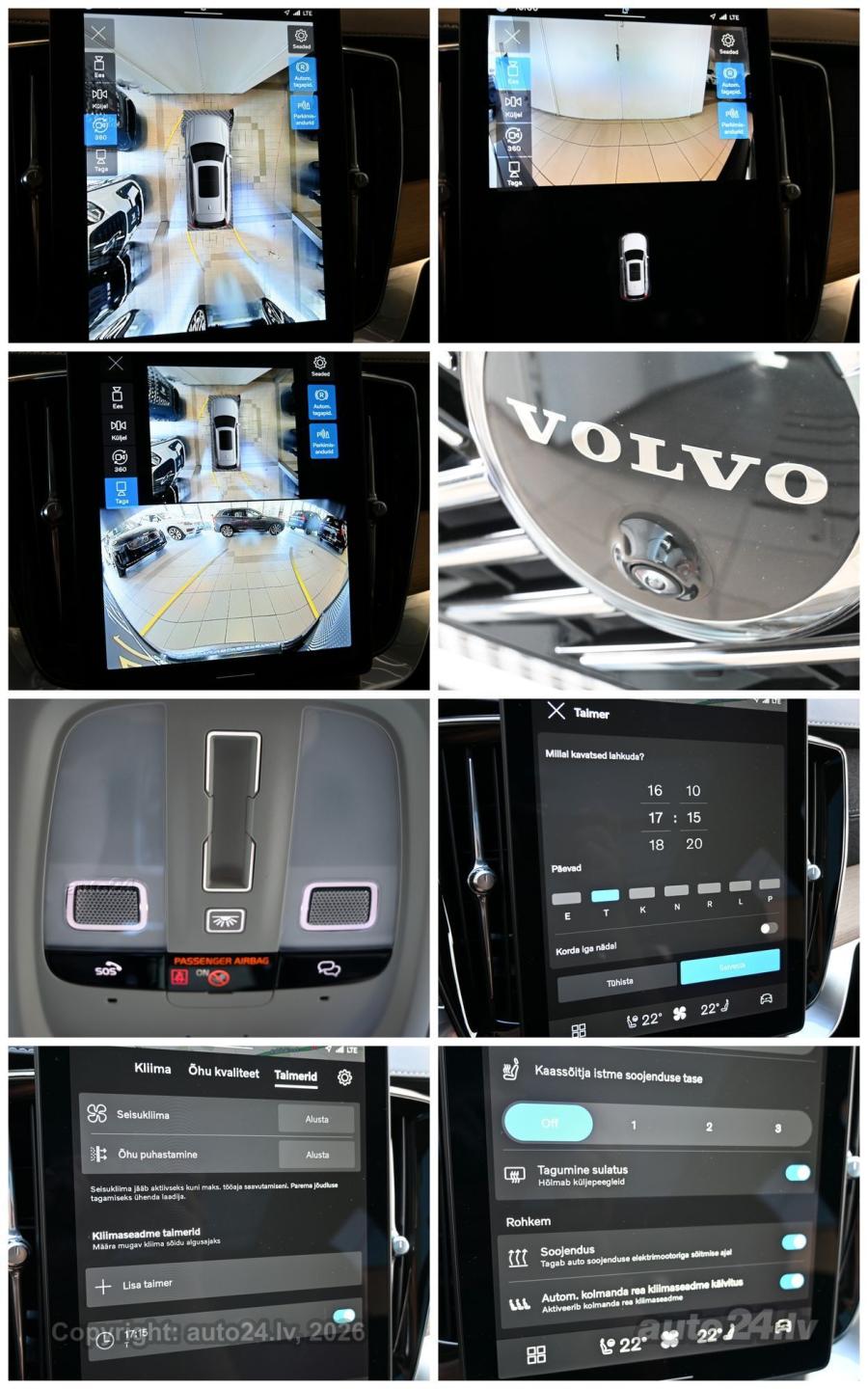 Volvo XC90 2025 Tallina, ar dzinēja tilpumu 2.00 L un nobraukumu 21 tūkst. km par 72800 €, foto 14 vietnē AUTOMOTO.COM.LV