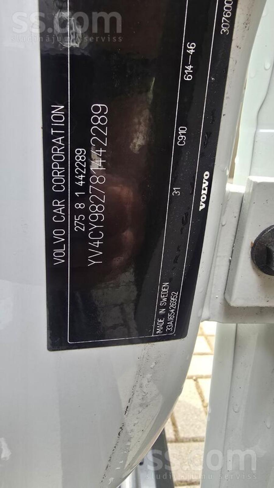 Белый Вольво ХС90 2008 в Рига, объемом двигателя 3.20 л и пробегом 275 тыс. км за 4500 €, фото 6 на AUTOMOTO.COM.LV