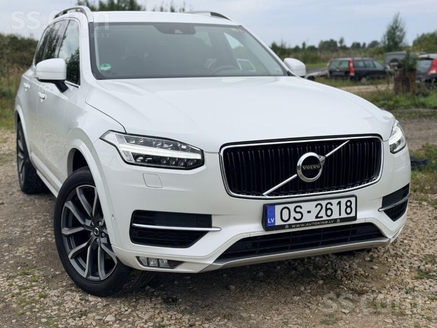 White Volvo XC90 2015 in Riga, with an engine capacity of 2.00 L and mileage of 253 thousand km for 18995 €, photo 1 on AUTOMOTO.COM.LV