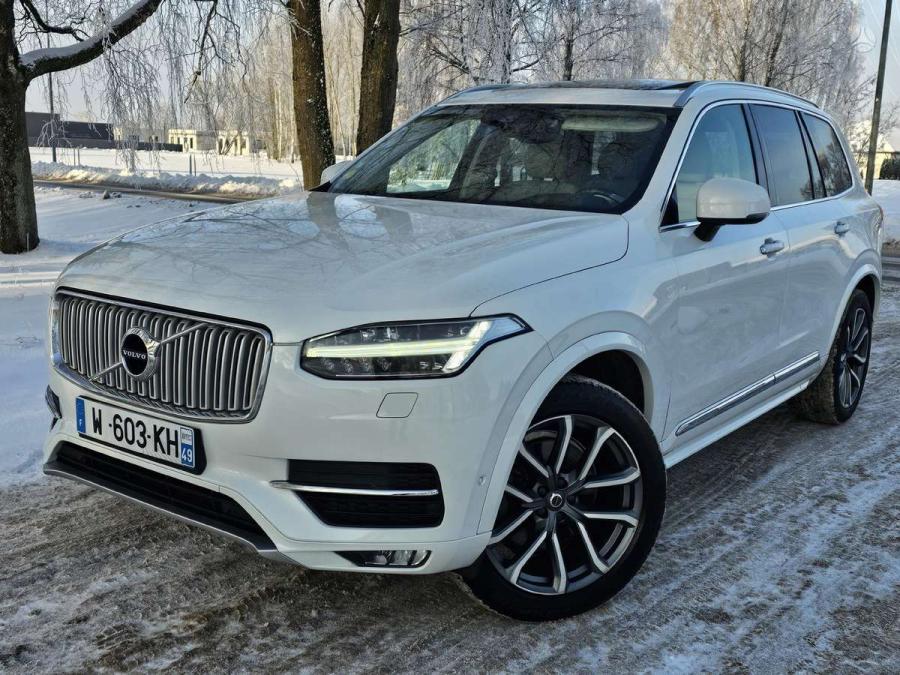 White Volvo XC90 2016 in Taurage, with an engine capacity of 1.97 L and mileage of 200 thousand km for 19300 €, photo 1 on AUTOMOTO.COM.LV