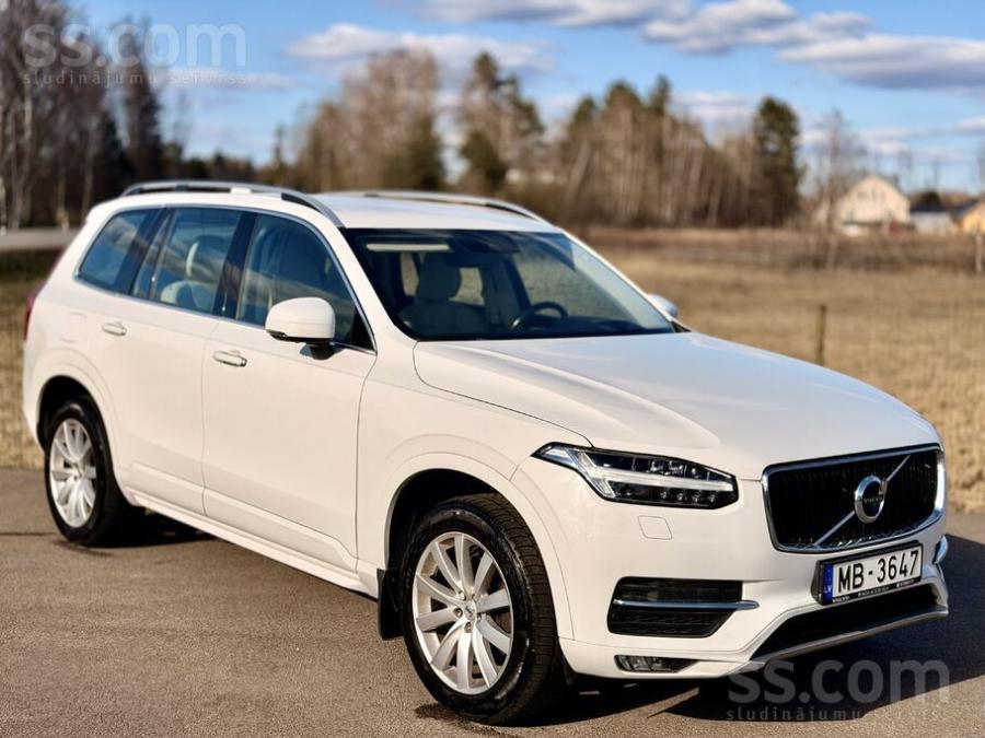 White Volvo XC90 2016 in Ogre, with an engine capacity of 2.00 L and mileage of 210 thousand km for 19500 €, photo 1 on AUTOMOTO.COM.LV