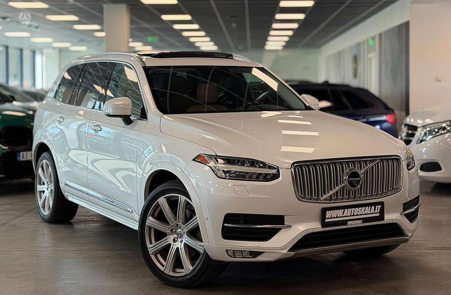 White Volvo XC90 2016 in Klaipeda, with an engine capacity of 1.97 L and mileage of 190 thousand km for 23950 €, photo 9 on AUTOMOTO.COM.LV