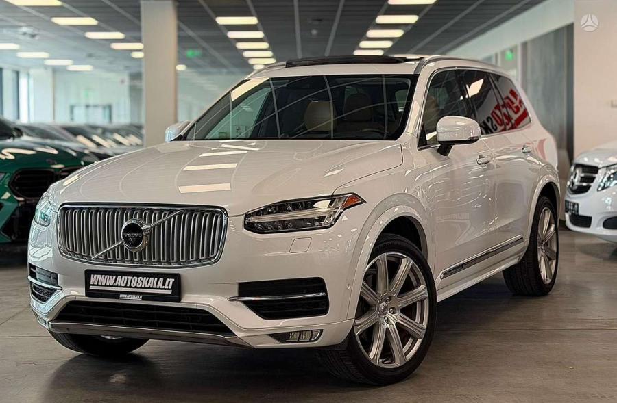 White Volvo XC90 2016 in Klaipeda, with an engine capacity of 1.97 L and mileage of 190 thousand km for 23950 €, photo 10 on AUTOMOTO.COM.LV