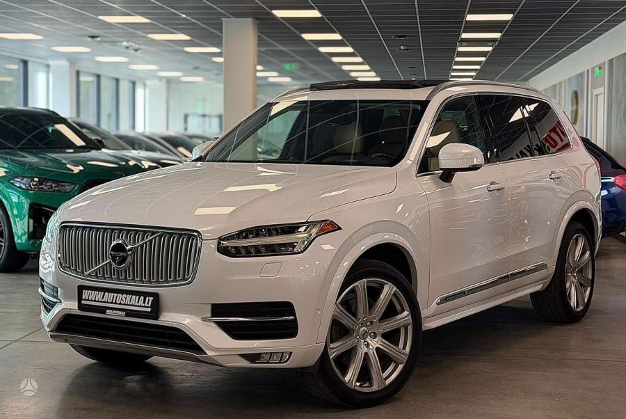 White Volvo XC90 2016 in Klaipeda, with an engine capacity of 1.97 L and mileage of 190 thousand km for 23950 €, photo 12 on AUTOMOTO.COM.LV