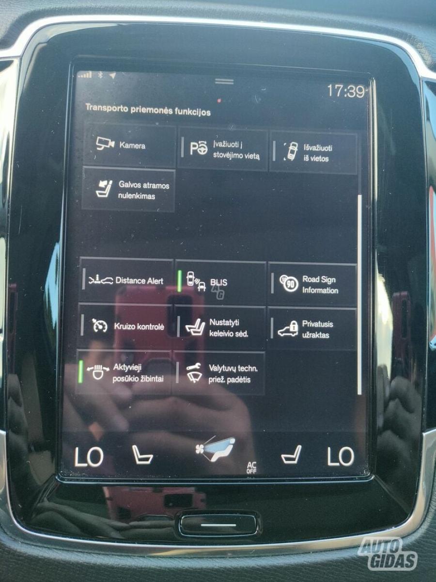Balts Volvo XC90 2016 Kauņa, ar dzinēja tilpumu 2.00 L un nobraukumu 178 tūkst. km par 23500 €, foto 15 vietnē AUTOMOTO.COM.LV