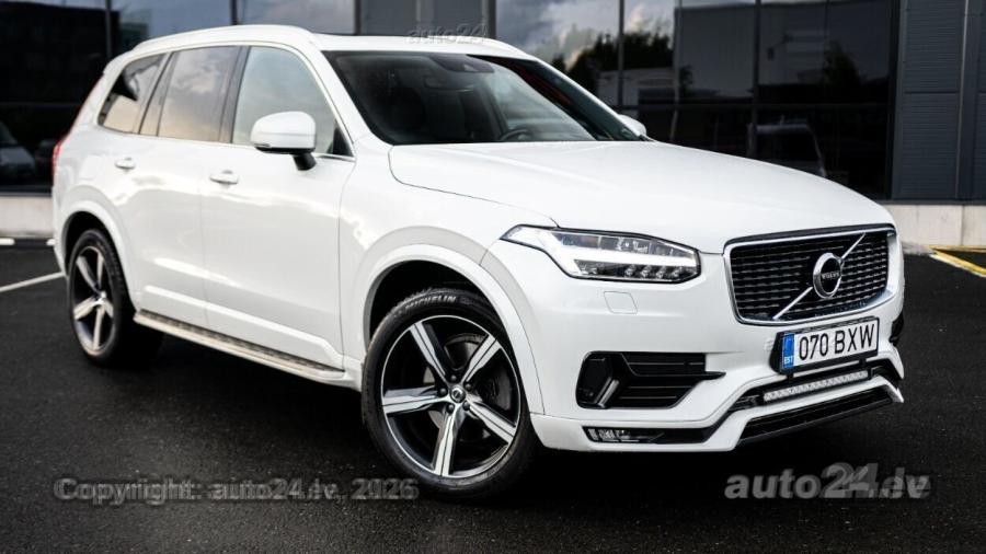 White Volvo XC90 2017 in Tallinn, with an engine capacity of 2.00 L and mileage of 242 thousand km for 24900 €, photo 1 on AUTOMOTO.COM.LV
