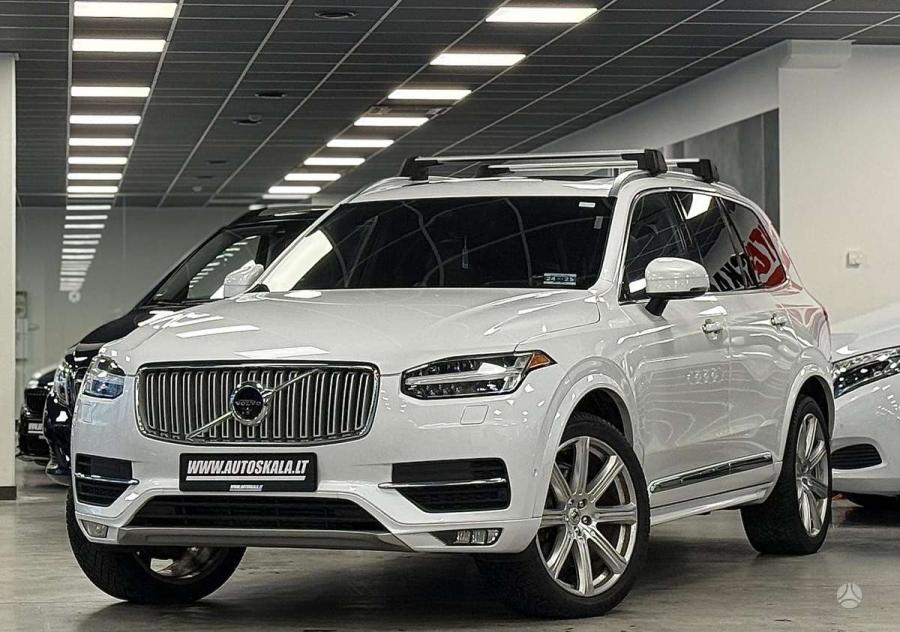 White Volvo XC90 2018 in Klaipeda, with an engine capacity of 2.00 L and mileage of 190 thousand km for 25800 €, photo 16 on AUTOMOTO.COM.LV