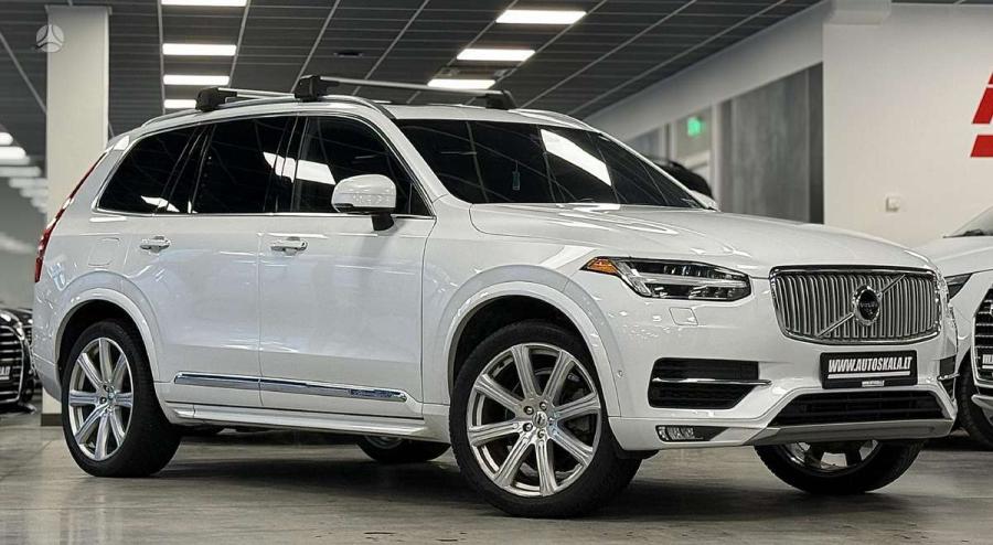 White Volvo XC90 2018 in Klaipeda, with an engine capacity of 2.00 L and mileage of 190 thousand km for 25800 €, photo 18 on AUTOMOTO.COM.LV