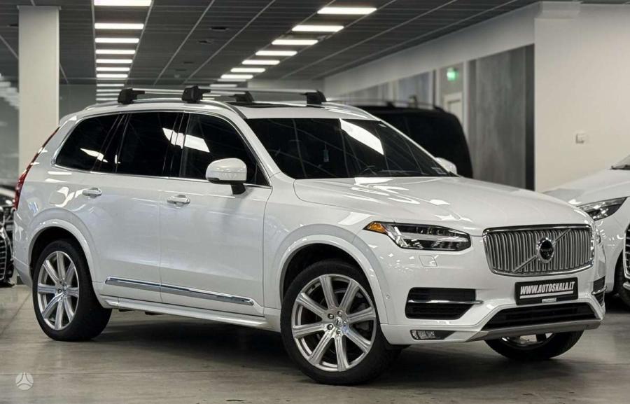 White Volvo XC90 2018 in Klaipeda, with an engine capacity of 2.00 L and mileage of 190 thousand km for 25800 €, photo 24 on AUTOMOTO.COM.LV