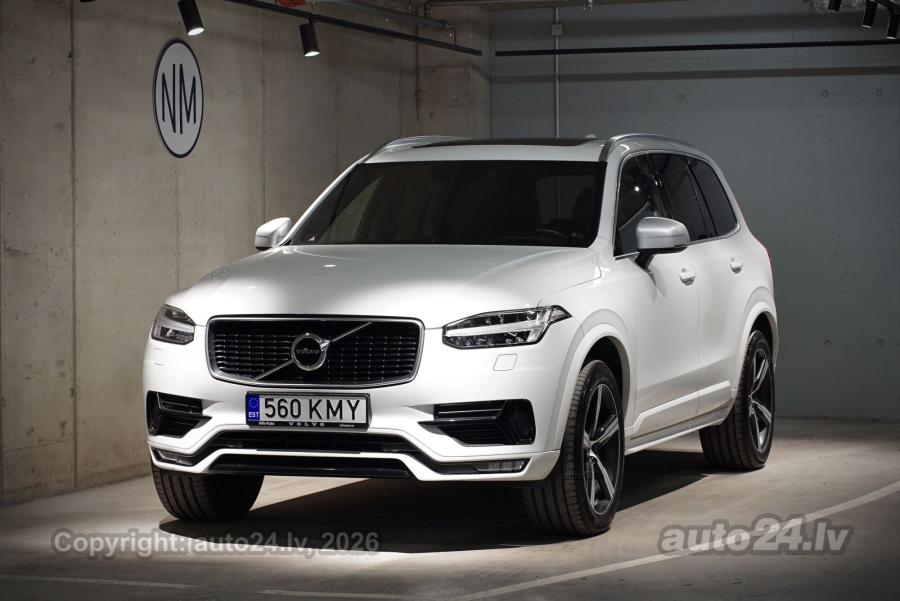 White Volvo XC90 2018 in Tallinn, with an engine capacity of 2.00 L and mileage of 160 thousand km for 27990 €, photo 4 on AUTOMOTO.COM.LV