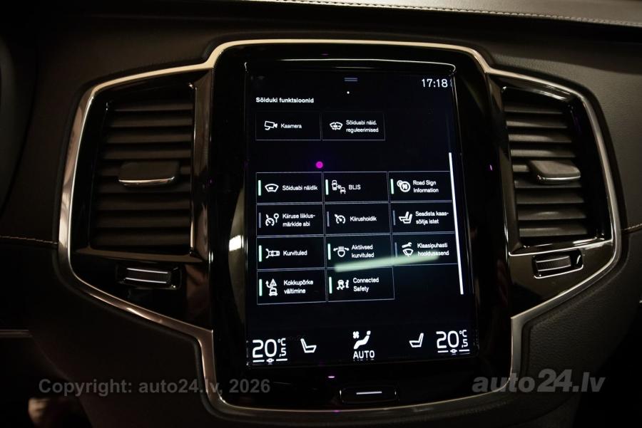 White Volvo XC90 2018 in Tallinn, with an engine capacity of 2.00 L and mileage of 160 thousand km for 27990 €, photo 19 on AUTOMOTO.COM.LV