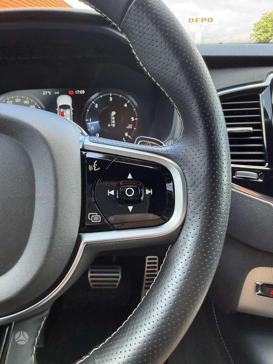 White Volvo XC90 2018 in Kaunas, with an engine capacity of 1.97 L and mileage of 207 thousand km for 22490 €, photo 17 on AUTOMOTO.COM.LV