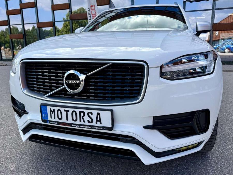 White Volvo XC90 2018 in Kaunas, with an engine capacity of 1.97 L and mileage of 207 thousand km for 22490 €, photo 35 on AUTOMOTO.COM.LV