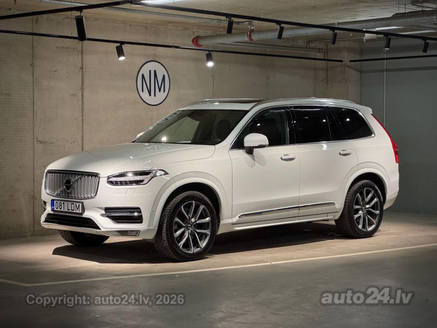 White Volvo XC90 2018 in Tallinn, with an engine capacity of 2.00 L and mileage of 98 thousand km for 29990 €, photo 1 on AUTOMOTO.COM.LV