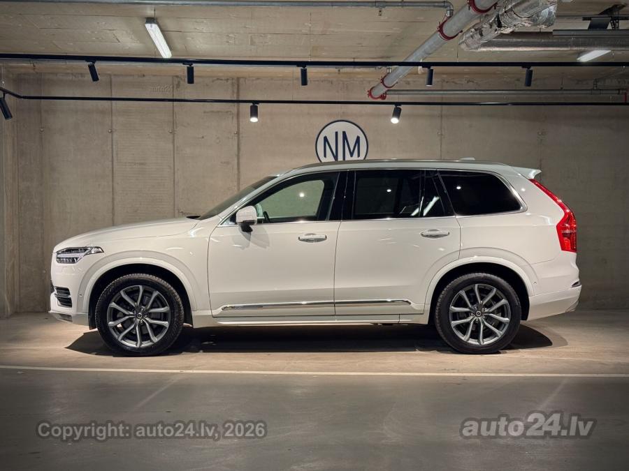 White Volvo XC90 2018 in Tallinn, with an engine capacity of 2.00 L and mileage of 98 thousand km for 29990 €, photo 8 on AUTOMOTO.COM.LV