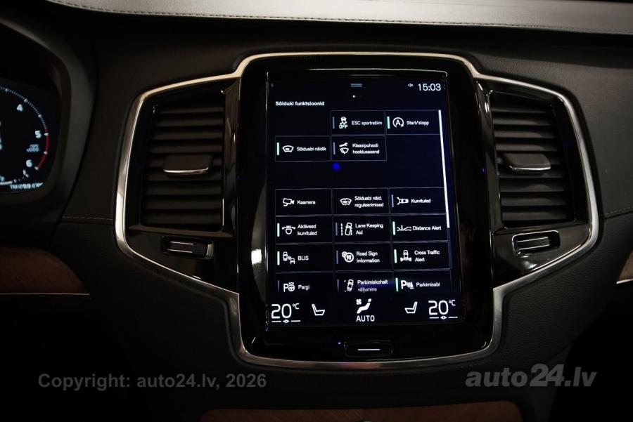 White Volvo XC90 2018 in Tallinn, with an engine capacity of 2.00 L and mileage of 98 thousand km for 29990 €, photo 18 on AUTOMOTO.COM.LV