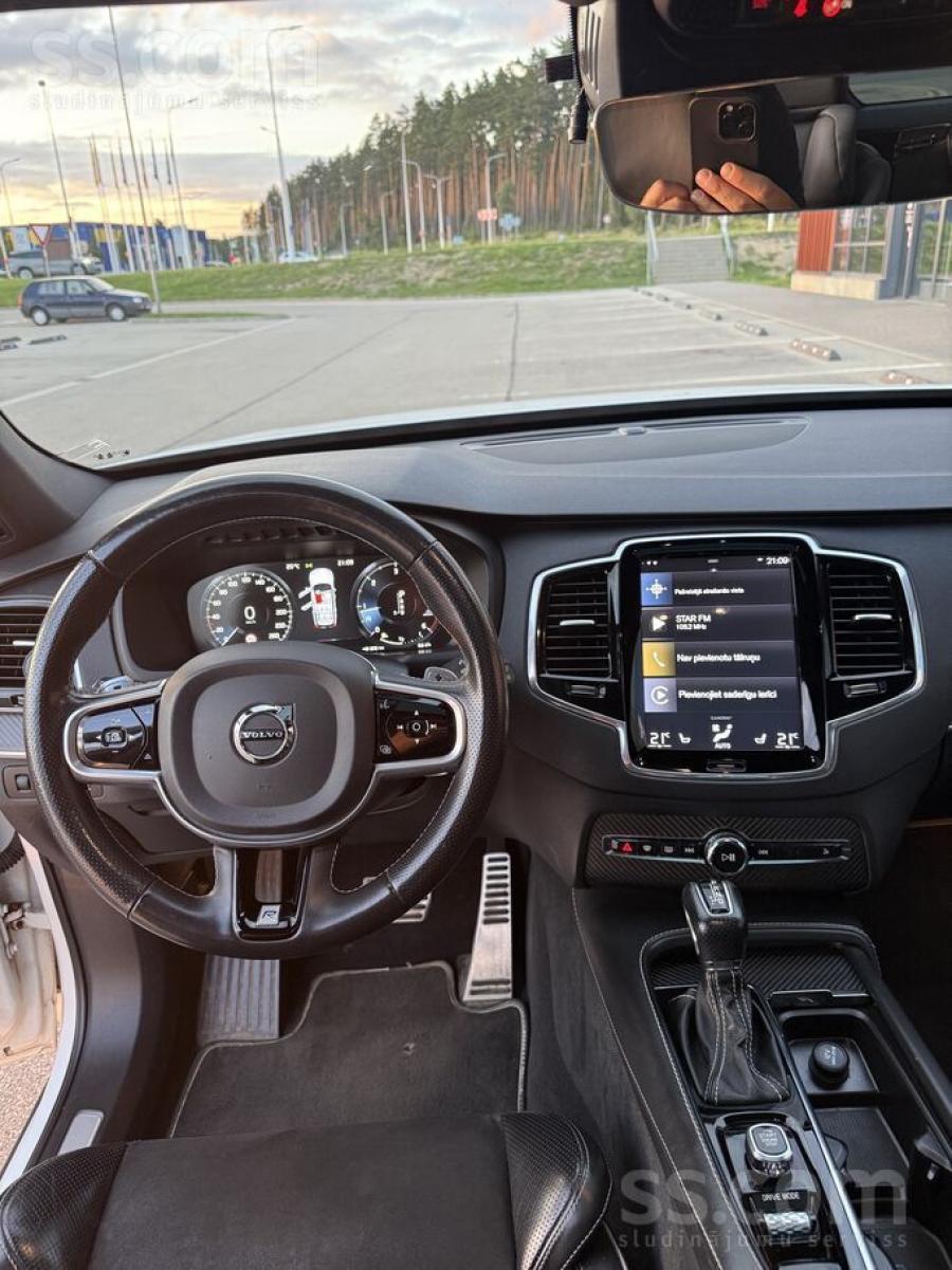Balts Volvo XC90 2018 Rīga, ar dzinēja tilpumu 2.00 L un nobraukumu 196 tūkst. km par 23800 €, foto 7 vietnē AUTOMOTO.COM.LV