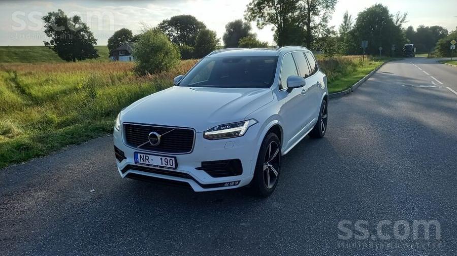Balts Volvo XC90 2018 Ogre, ar dzinēja tilpumu 2.00 L un nobraukumu 193 tūkst. km par 24400 €, foto 1 vietnē AUTOMOTO.COM.LV