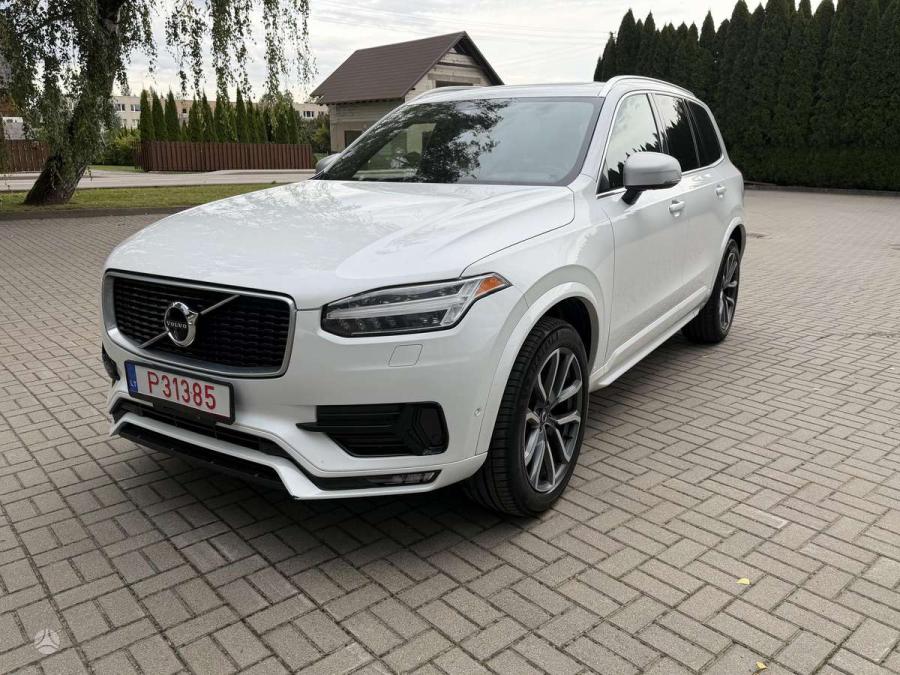 White Volvo XC90 2018 in Sakiai, with an engine capacity of 1.97 L and mileage of 240 thousand km for 18500 €, photo 1 on AUTOMOTO.COM.LV