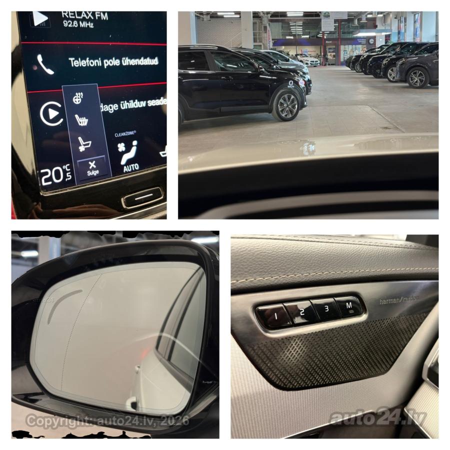 White Volvo XC90 2019 in Tallinn, with an engine capacity of 2.00 L and mileage of 223 thousand km for 29900 €, photo 10 on AUTOMOTO.COM.LV