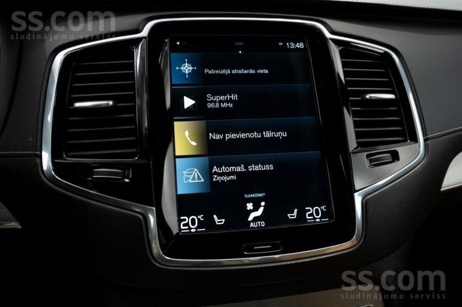 Balts Volvo XC90 2019 Rīga, ar dzinēja tilpumu 2.00 L un nobraukumu 170 tūkst. km par 32900 €, foto 24 vietnē AUTOMOTO.COM.LV