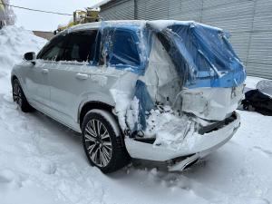 White Volvo XC90 2020 in Telschi, with an engine capacity of 2.00 L and mileage of 125 thousand km for 16000 €, photo 3 on AUTOMOTO.COM.LV