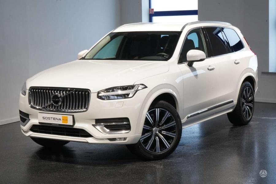 White Volvo XC90 2020 in Vilnius, with an engine capacity of 1.97 L and mileage of 153 thousand km for 35900 €, photo 1 on AUTOMOTO.COM.LV