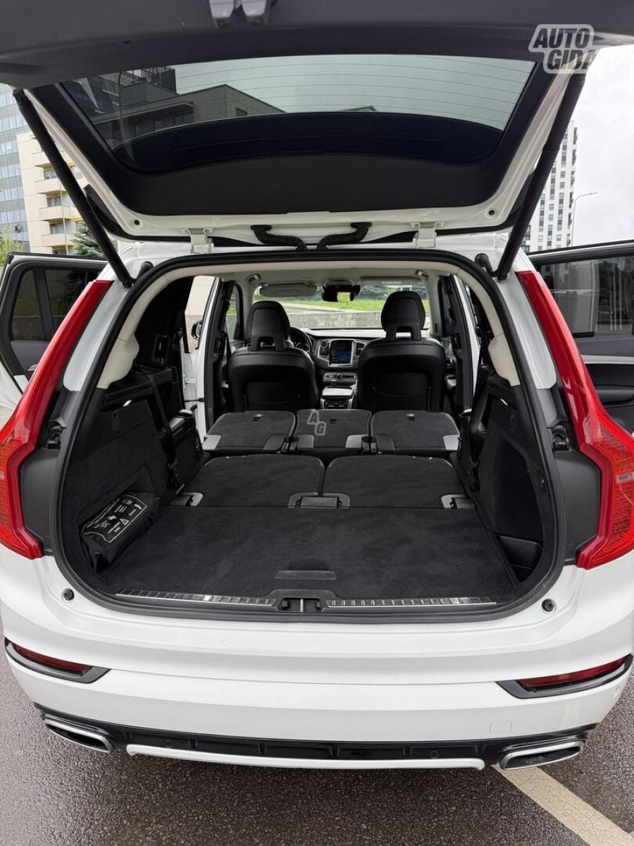 White Volvo XC90 2020 in Vilnius, with an engine capacity of 2.00 L and mileage of 147 thousand km for 35000 €, photo 19 on AUTOMOTO.COM.LV