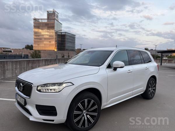 White Volvo XC90 2020 in Riga, with an engine capacity of 2.00 L and mileage of 165 thousand km for 26450 €, photo 5 on AUTOMOTO.COM.LV