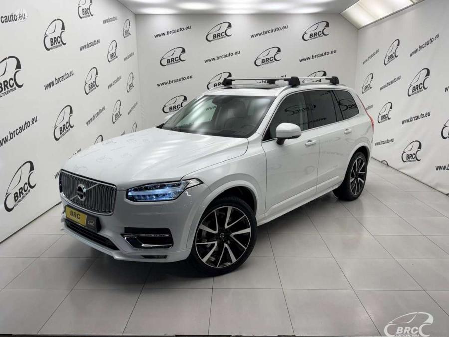 White Volvo XC90 2021 in Vilnius, with an engine capacity of 1.97 L and mileage of 92 thousand km for 31900 €, photo 1 on AUTOMOTO.COM.LV