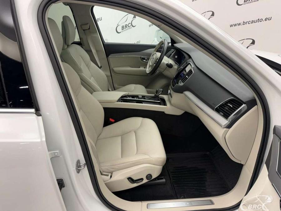White Volvo XC90 2021 in Vilnius, with an engine capacity of 1.97 L and mileage of 92 thousand km for 31900 €, photo 27 on AUTOMOTO.COM.LV