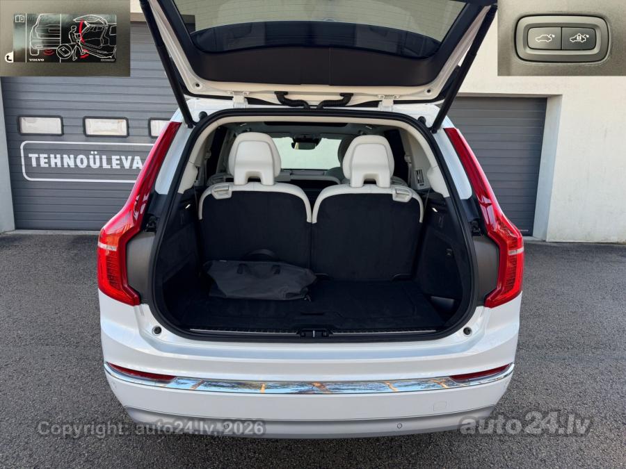 White Volvo XC90 2021 in Parnu, with an engine capacity of 2.00 L and mileage of 77 thousand km for 46990 €, photo 20 on AUTOMOTO.COM.LV