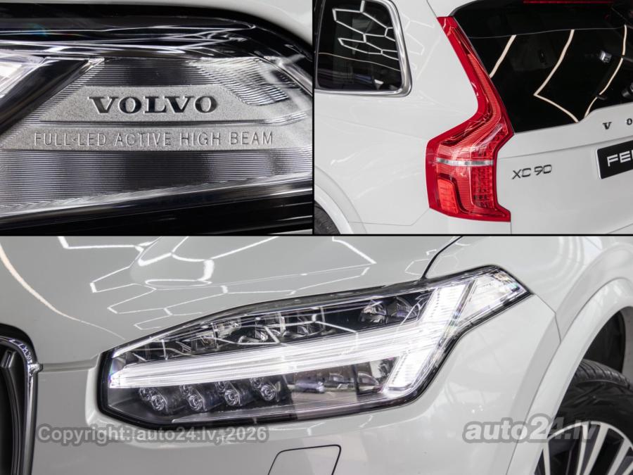 White Volvo XC90 2021 in Tallinn, with an engine capacity of 2.00 L and mileage of 107 thousand km for 42490 €, photo 4 on AUTOMOTO.COM.LV