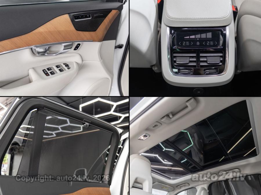 White Volvo XC90 2021 in Tallinn, with an engine capacity of 2.00 L and mileage of 107 thousand km for 42490 €, photo 10 on AUTOMOTO.COM.LV