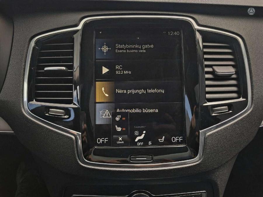 Balts Volvo XC90 2021 Šauļi, ar dzinēja tilpumu 1.97 L un nobraukumu 173 tūkst. km par 30950 €, foto 38 vietnē AUTOMOTO.COM.LV