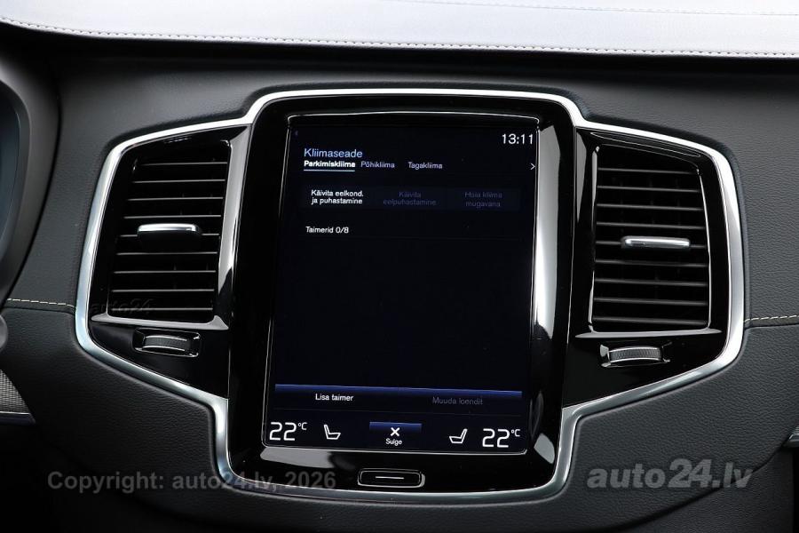 Balts Volvo XC90 2021 Tallina, ar dzinēja tilpumu 2.00 L un nobraukumu 76 tūkst. km par 42500 €, foto 13 vietnē AUTOMOTO.COM.LV