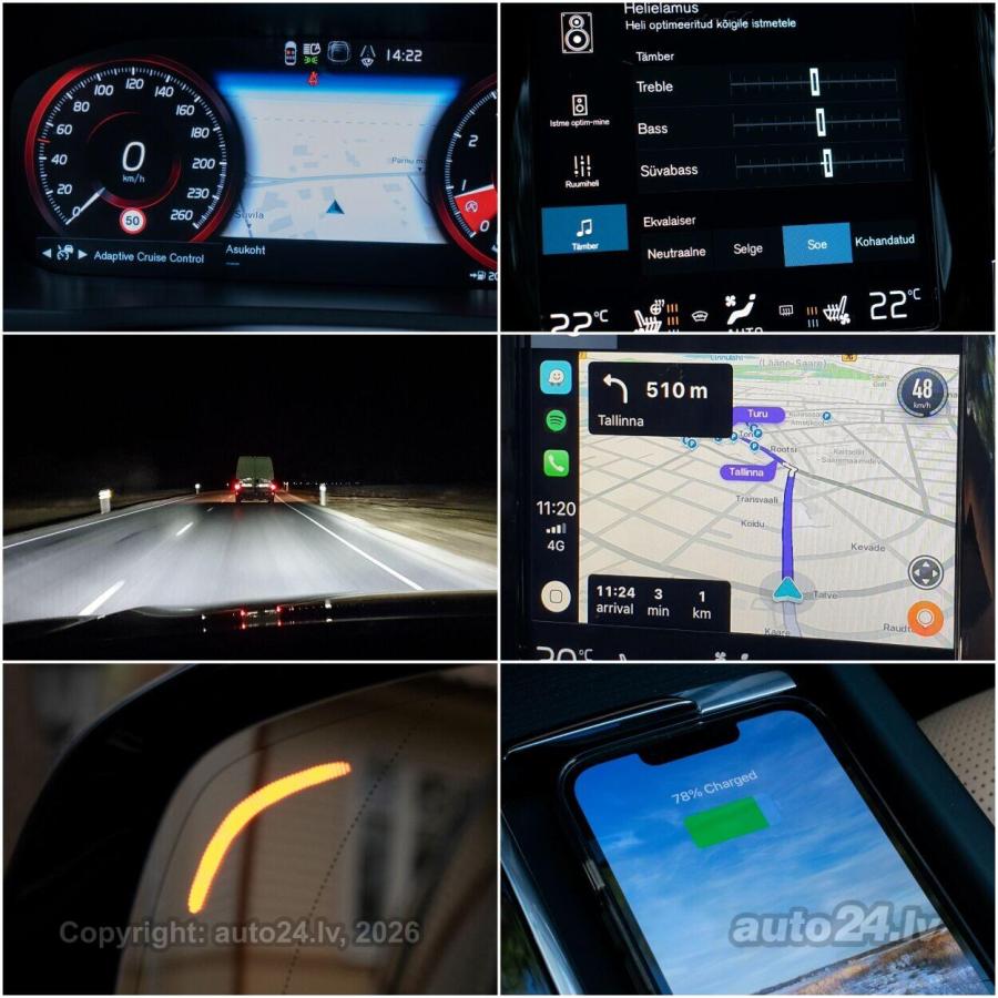 Белый Вольво ХС90 2022 в Таллин, объемом двигателя 2.00 л и пробегом 85 тыс. км за 48990 €, фото 15 на AUTOMOTO.COM.LV