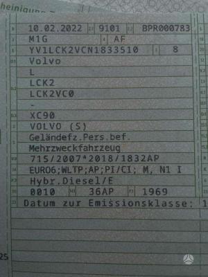 Balts Volvo XC90 2022 Kauņa, ar dzinēja tilpumu 1.97 L un nobraukumu 182 tūkst. km par 33000 €, foto 12 vietnē AUTOMOTO.COM.LV