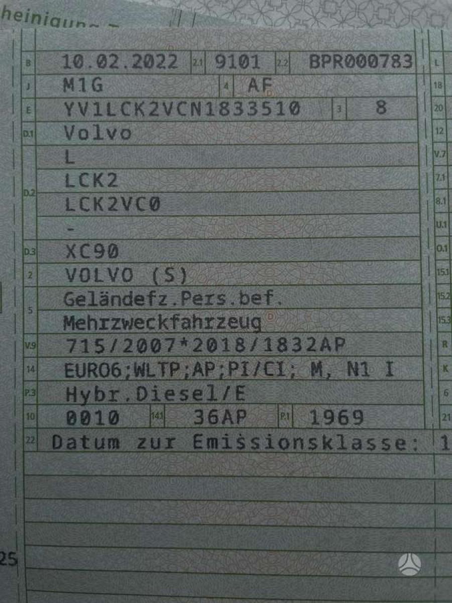 Balts Volvo XC90 2022 Kauņa, ar dzinēja tilpumu 1.97 L un nobraukumu 182 tūkst. km par 33000 €, foto 12 vietnē AUTOMOTO.COM.LV