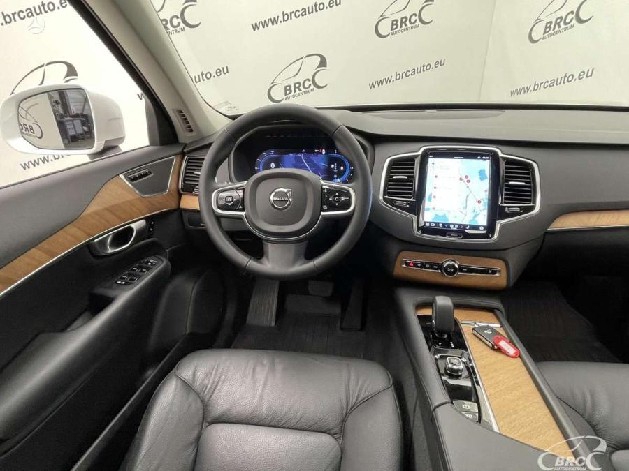 White Volvo XC90 2024 in Vilnius, with an engine capacity of 1.97 L and mileage of 14 thousand km for 49500 €, photo 17 on AUTOMOTO.COM.LV