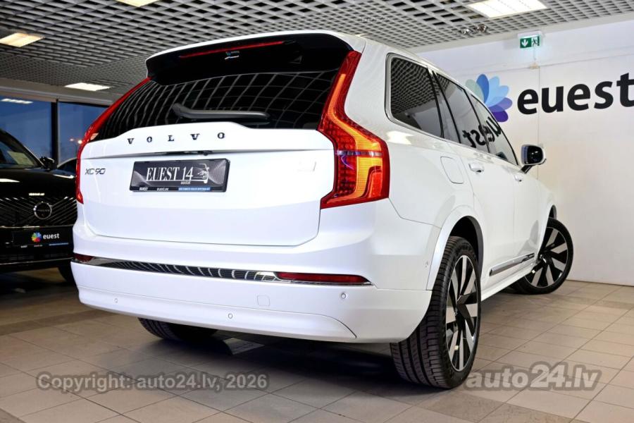 White Volvo XC90 2024 in Tallinn, with an engine capacity of 2.00 L and mileage of 22 thousand km for 64950 €, photo 4 on AUTOMOTO.COM.LV