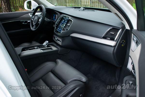White Volvo XC90 2024 in Tallinn, with an engine capacity of 2.00 L and mileage of 27 thousand km for 69900 €, photo 9 on AUTOMOTO.COM.LV