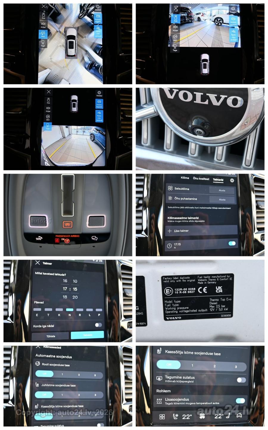 Balts Volvo XC90 2024 Tallina, ar dzinēja tilpumu 2.00 L un nobraukumu 29 tūkst. km par 62880 €, foto 14 vietnē AUTOMOTO.COM.LV
